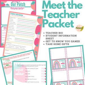 Strawberry Patch: Meet the Teacher Flyer - Etsy