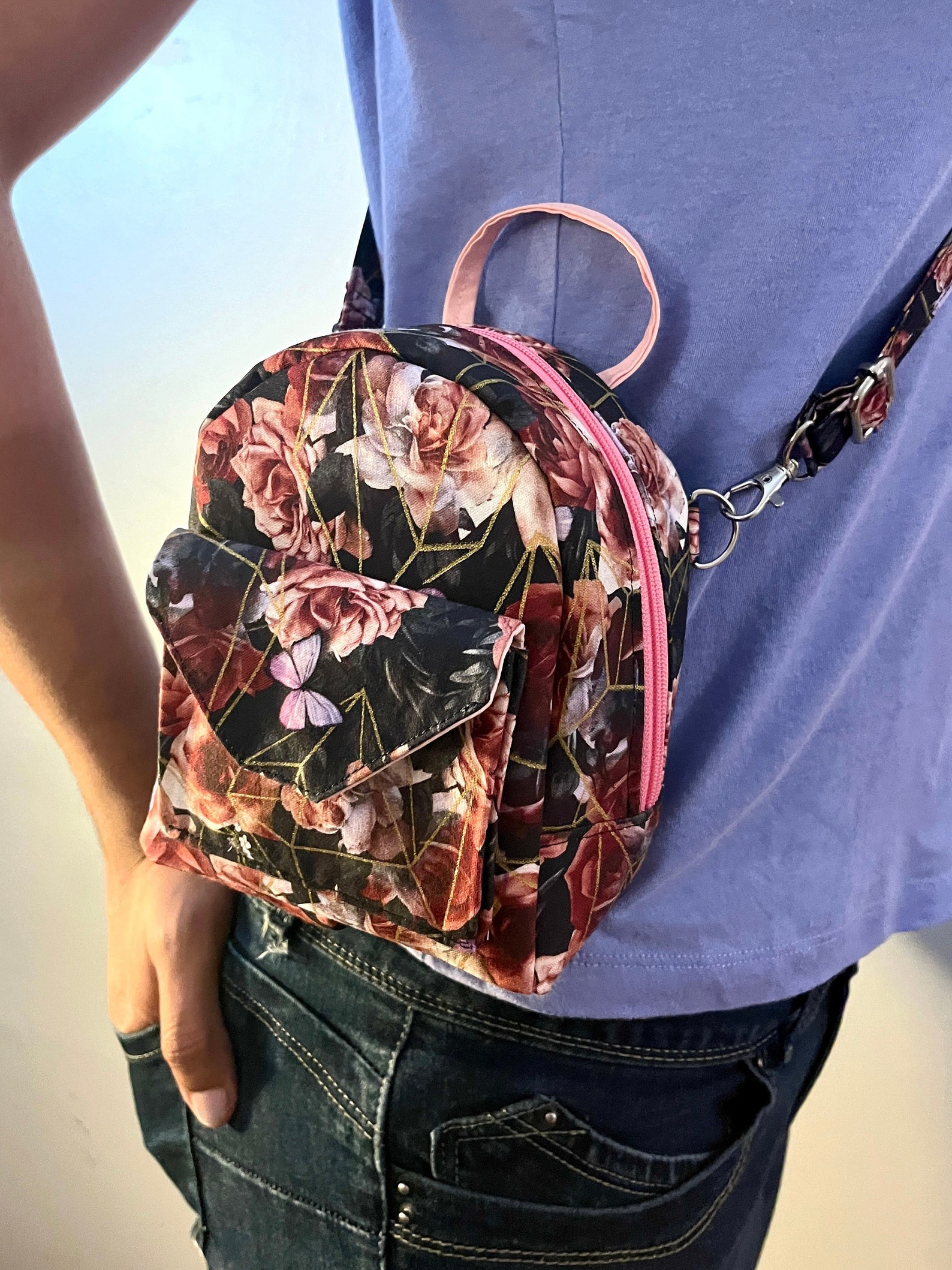 Mini Backpack Crossbody Purse - PDF Sewing Pattern - Etsy