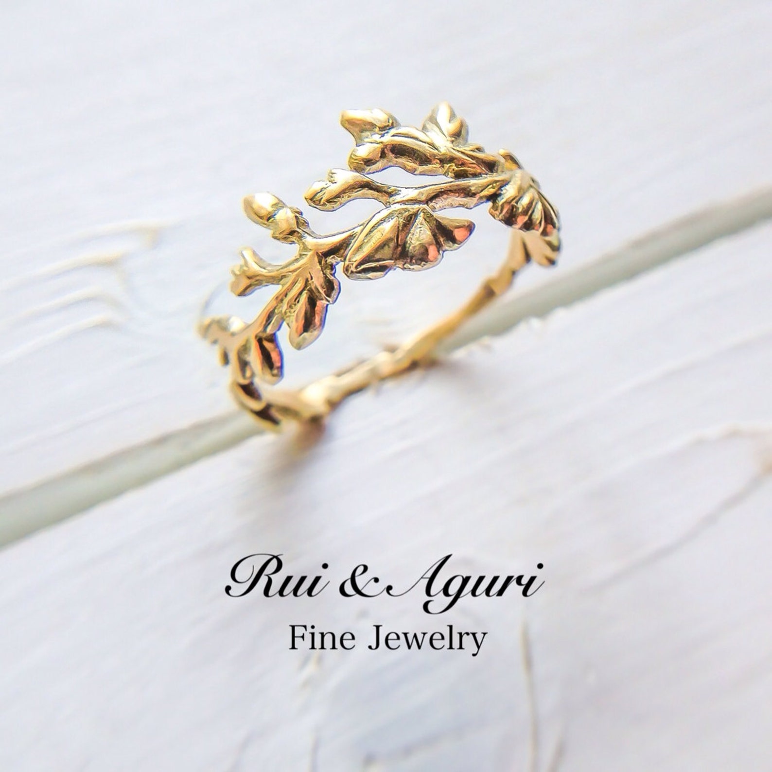 Wild Flower Ring (18K Yellow Gold) - Etsy