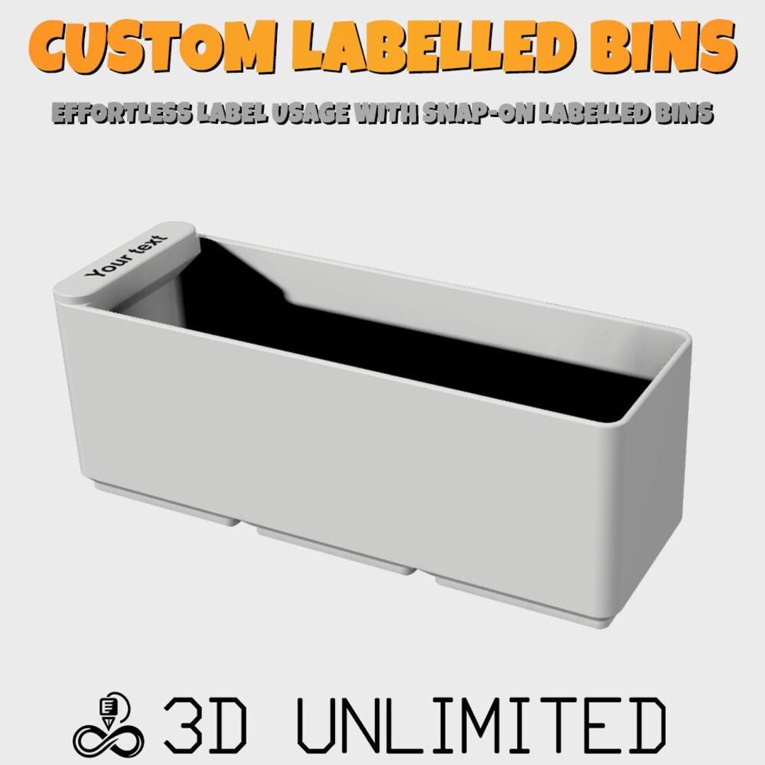 Custom Labelled Bins Individual - Etsy