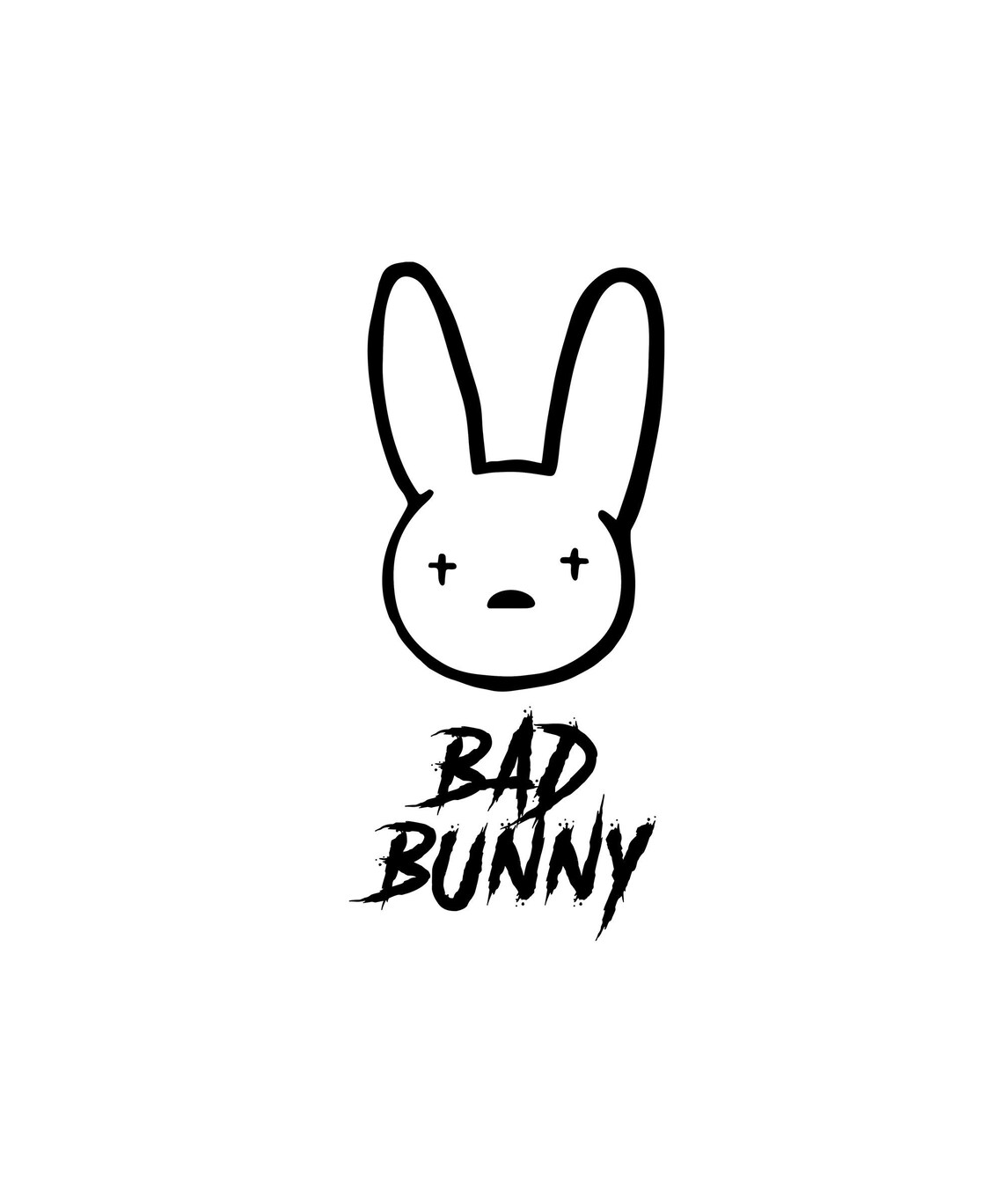 Bad Bunny Rabbit Logo PNG - Etsy
