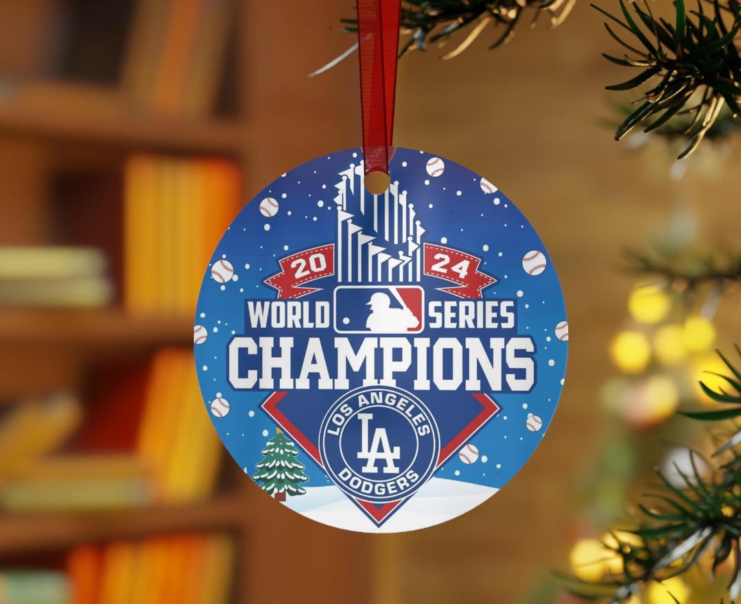 Dodgers Ornament, Christmas Tree Decoration, Baseball, World Series ...