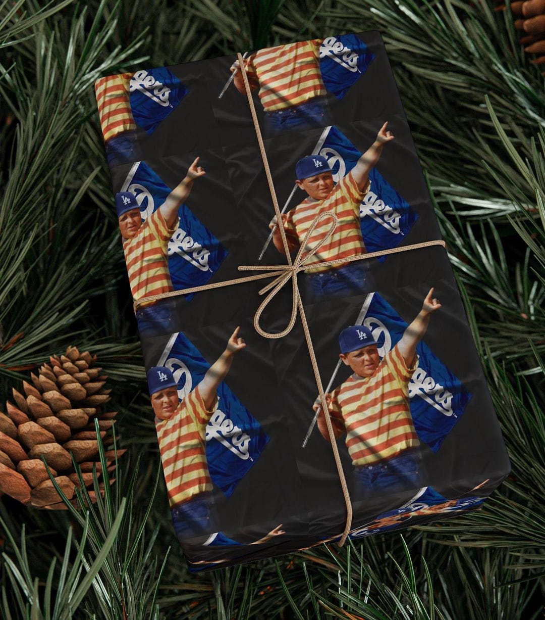 Dodgers Wrapping Paper, Holiday Gift Wrap, Elegant Wrap, the Sandlot ...