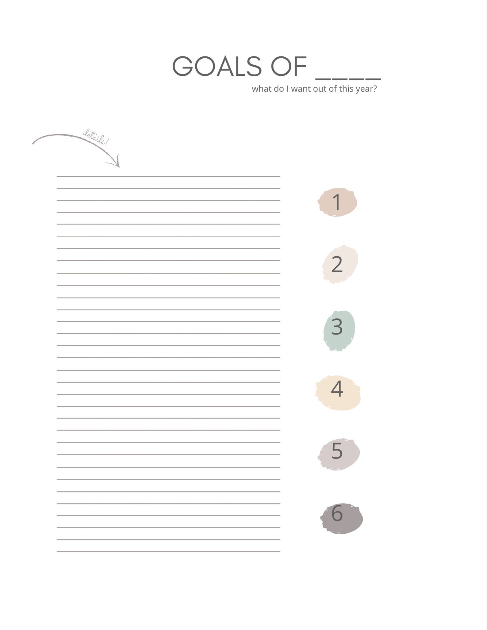 Yearly Goal Packet- 7 Page Digital Packet to Help You Understand and ...