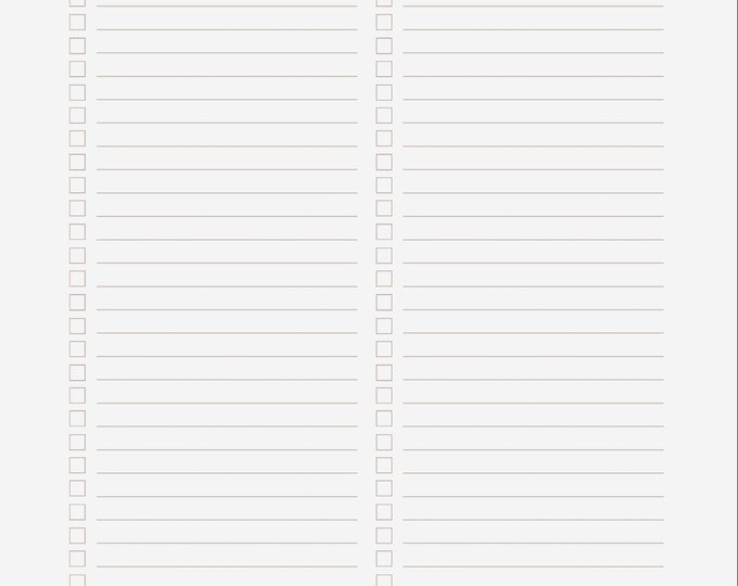 Task Tracker Checklist to Organize All Your Tasks DIGITAL DOWNLOAD ...