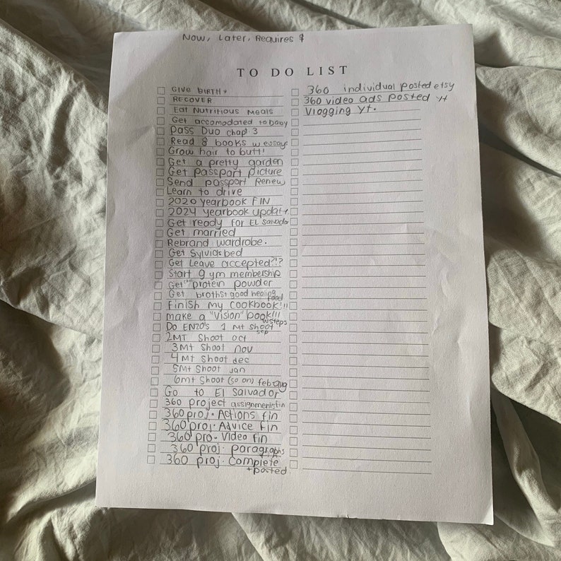 Quick & Easy to Do List- List Out All the Things That You Need to Get ...