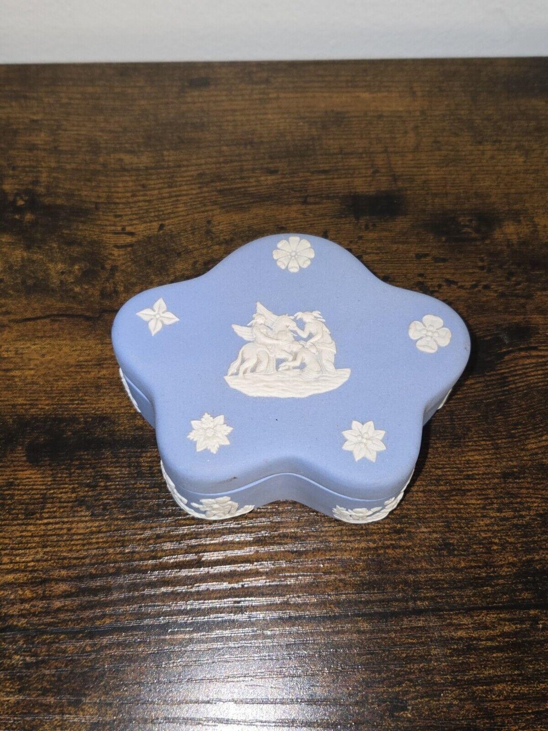 Wedgwood Jasperware Pale Blue Trinket Box - Etsy