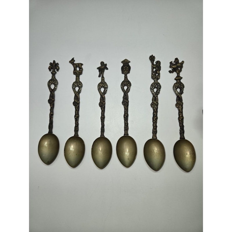 Gold Demitasse Spoon Set - Etsy