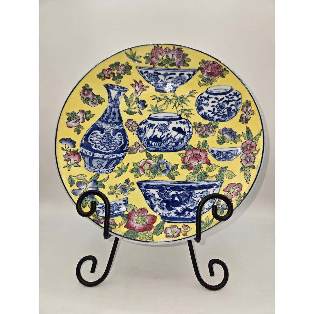 Vintage Andrea by Sadek Porcelain Decorative Chinese Chinoiserie Design ...