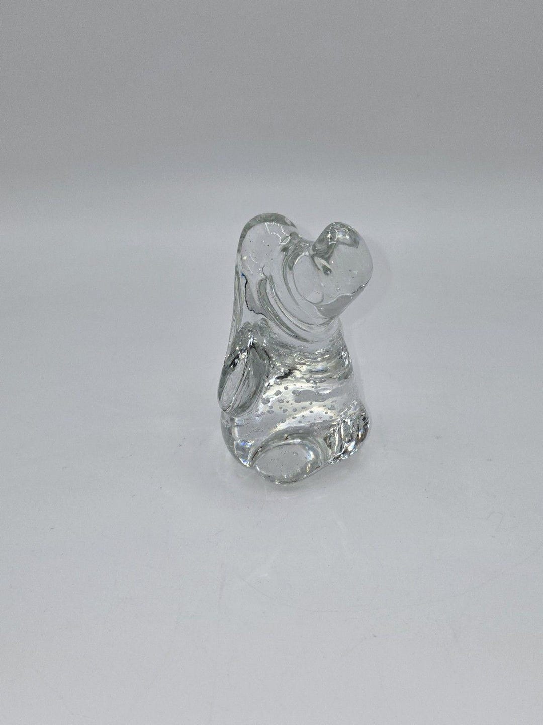 Vintage Crystal Basset Hound Dog Figurine Paper Weight Controlled ...