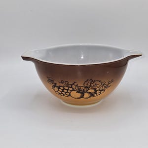 Vintage Pyrex Old Orchard Brown Pattern #441 - 1.5 Pint - Cinderella ...