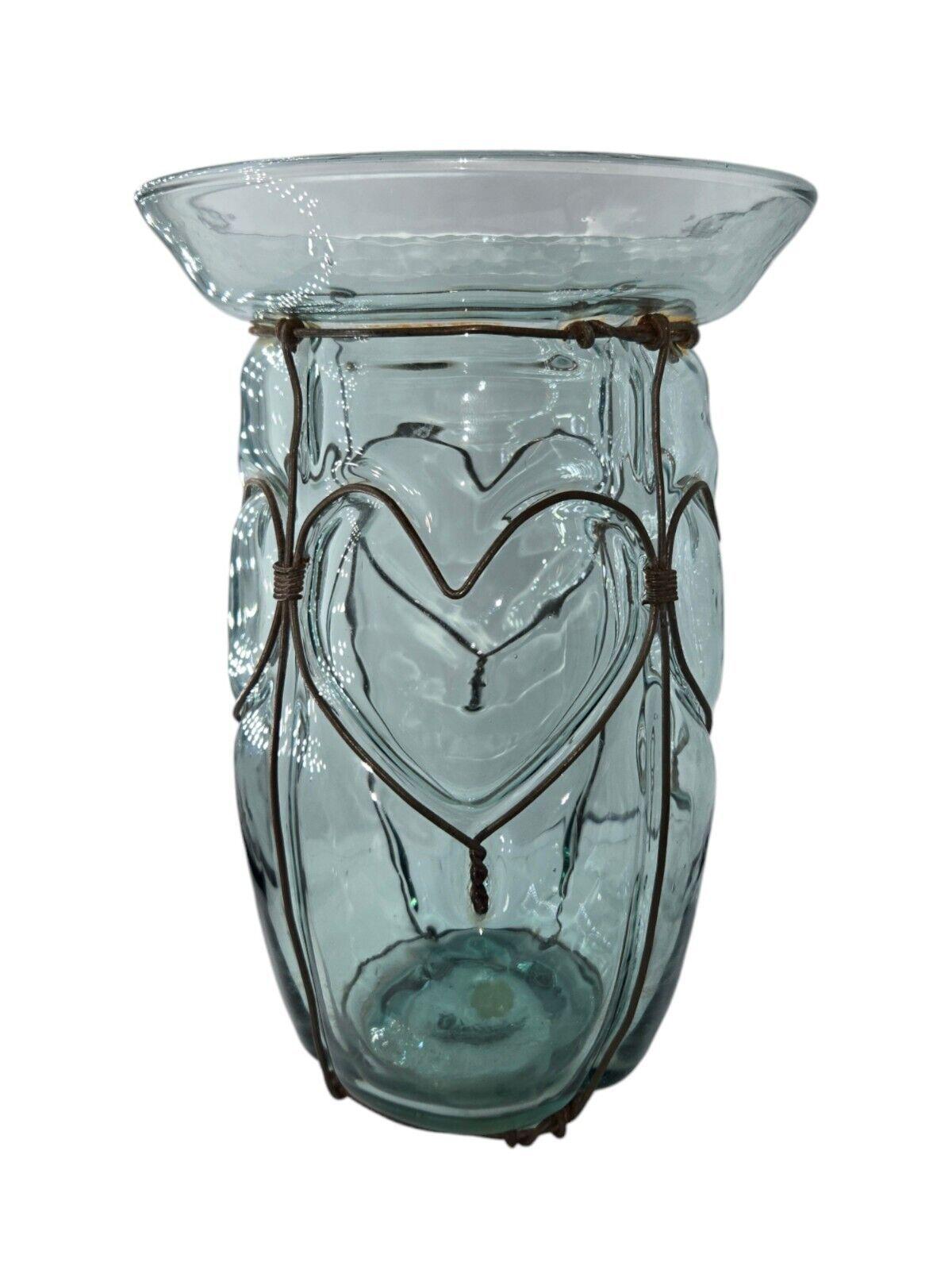 Vintage Caged Heart Vase 10" - Etsy
