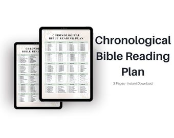 Chronological Bible Reading Plan - Etsy