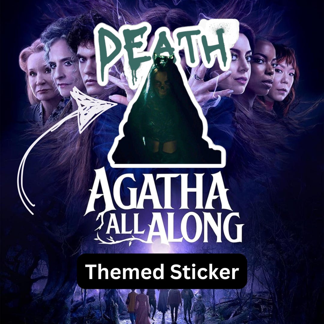 Agatha All Along Rio Vidal/death Kiss-cut Sticker - Etsy