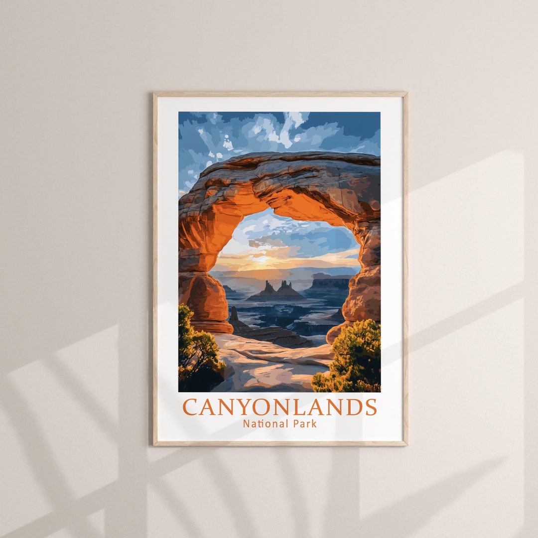 Canyonlands National Park Poster File, US National Park Prints, Travel ...