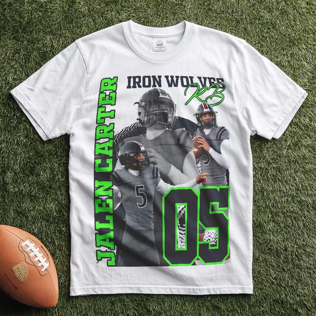 Personalized Football Photos Collage PNG, Custom Football Name With ...