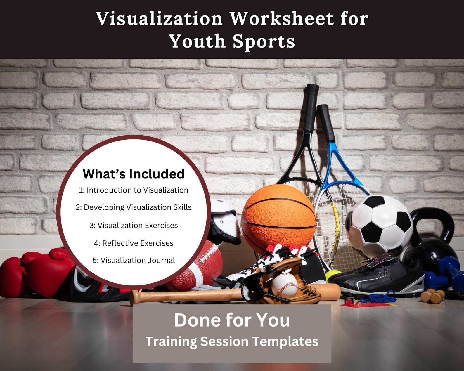 Youth Sports Visualization Worksheet, Mental Training Tool, Focus ...