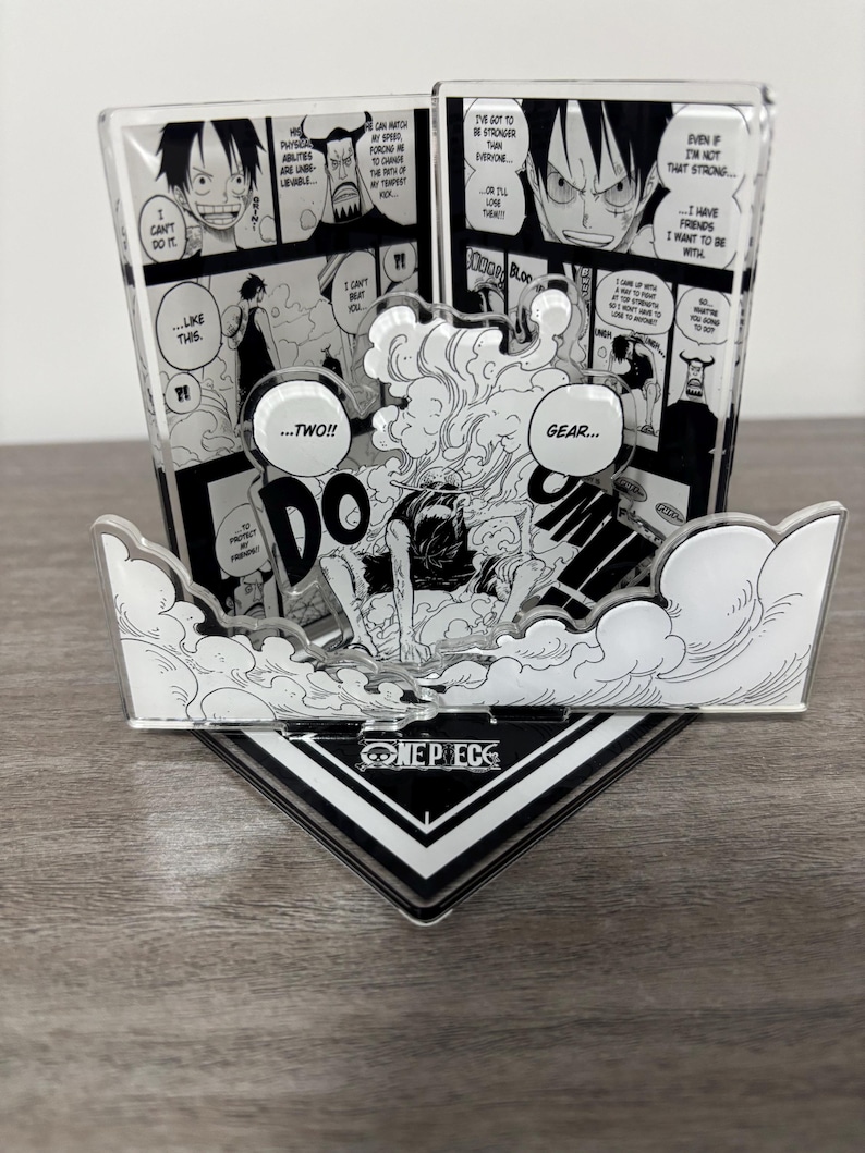 Anime Acrylic Standee: Luffy Gear 2 Inspired Actylic Stand, Otaku Gift ...