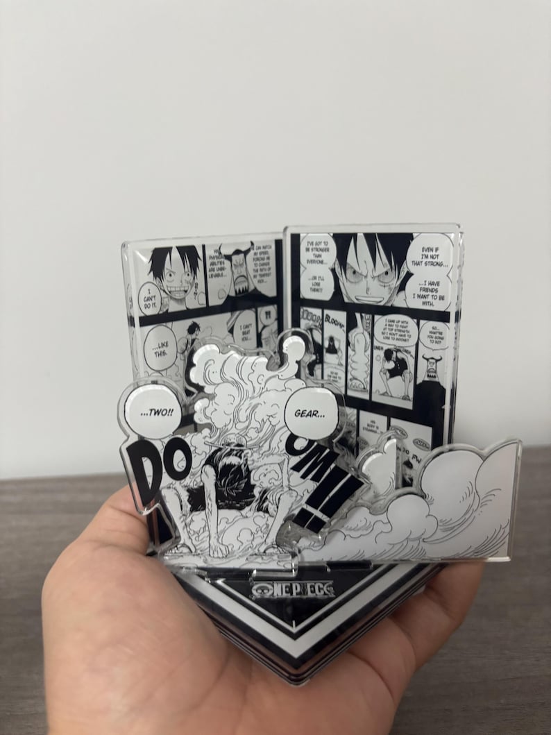 Anime Acrylic Standee: Luffy Gear 2 Inspired Actylic Stand, Otaku Gift ...