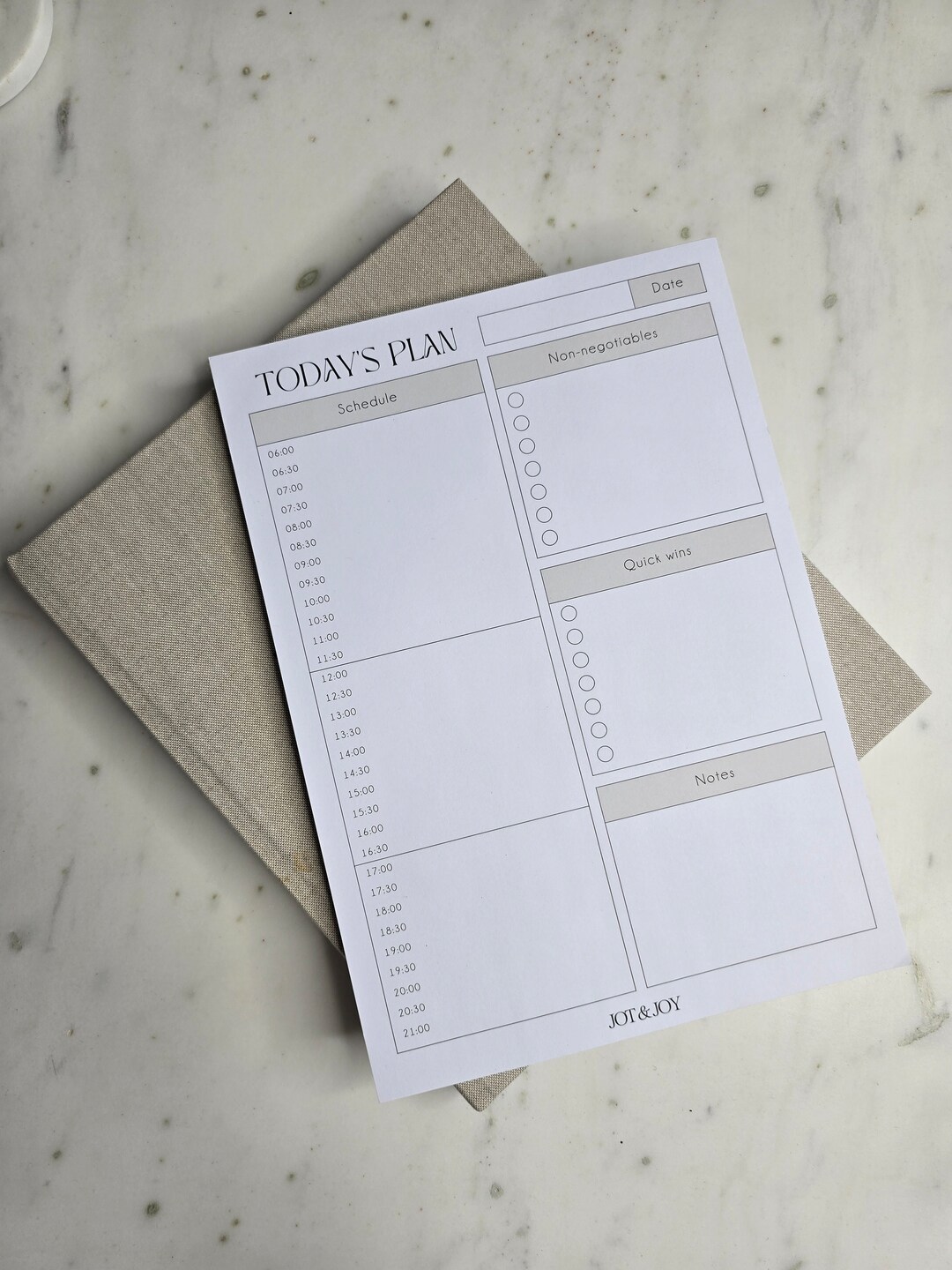 A4 Daily Plan Deskpad - Etsy