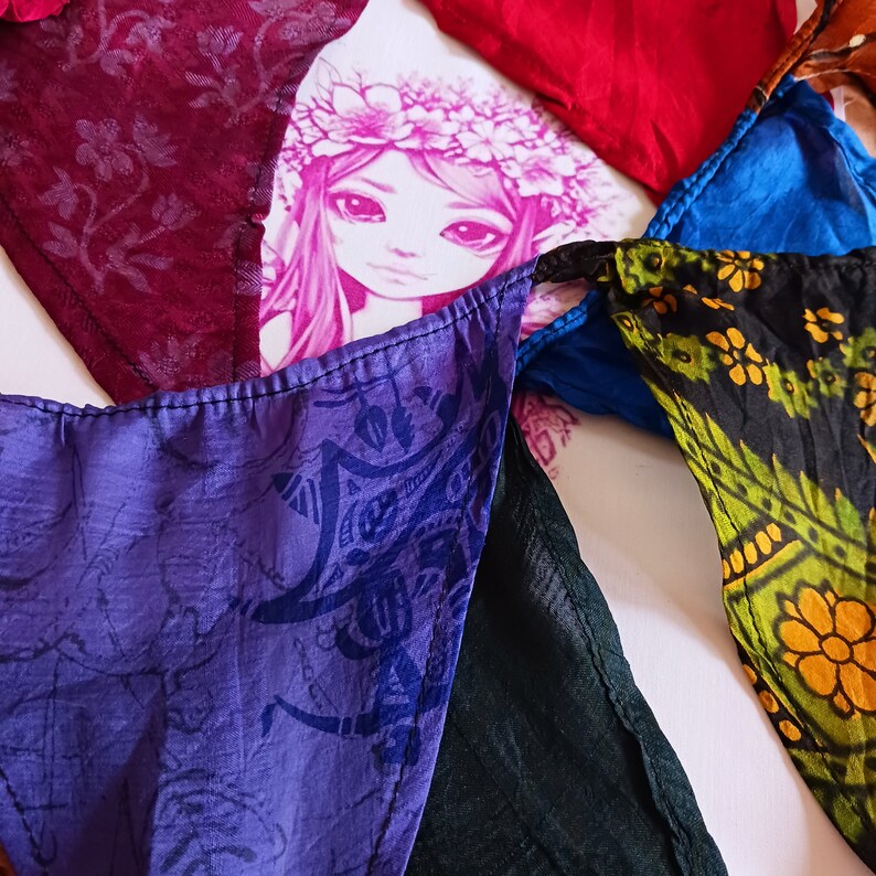 Handmade Recycled Sari Bunting - Etsy
