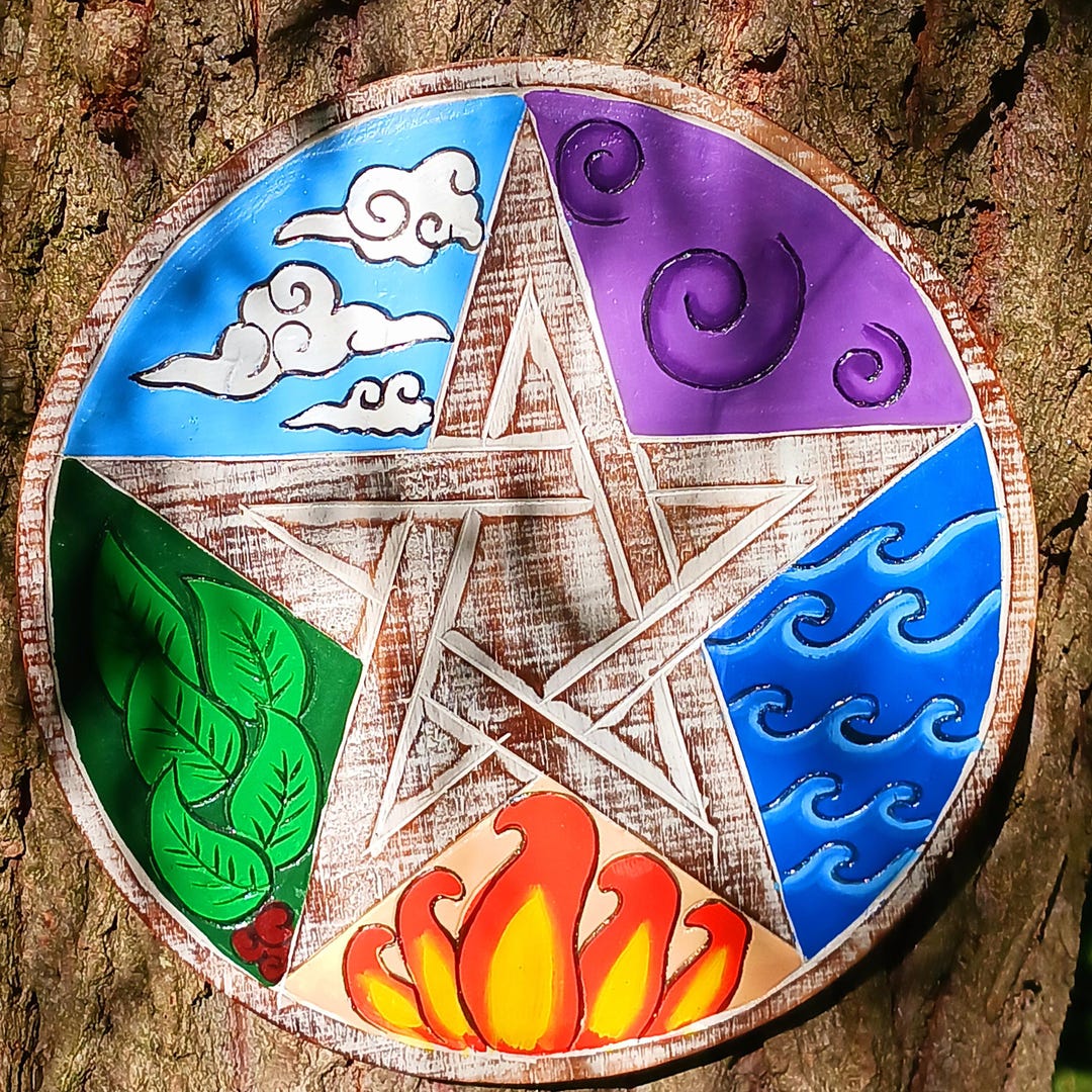 Elemental Pentacle Wall Plaque - Etsy