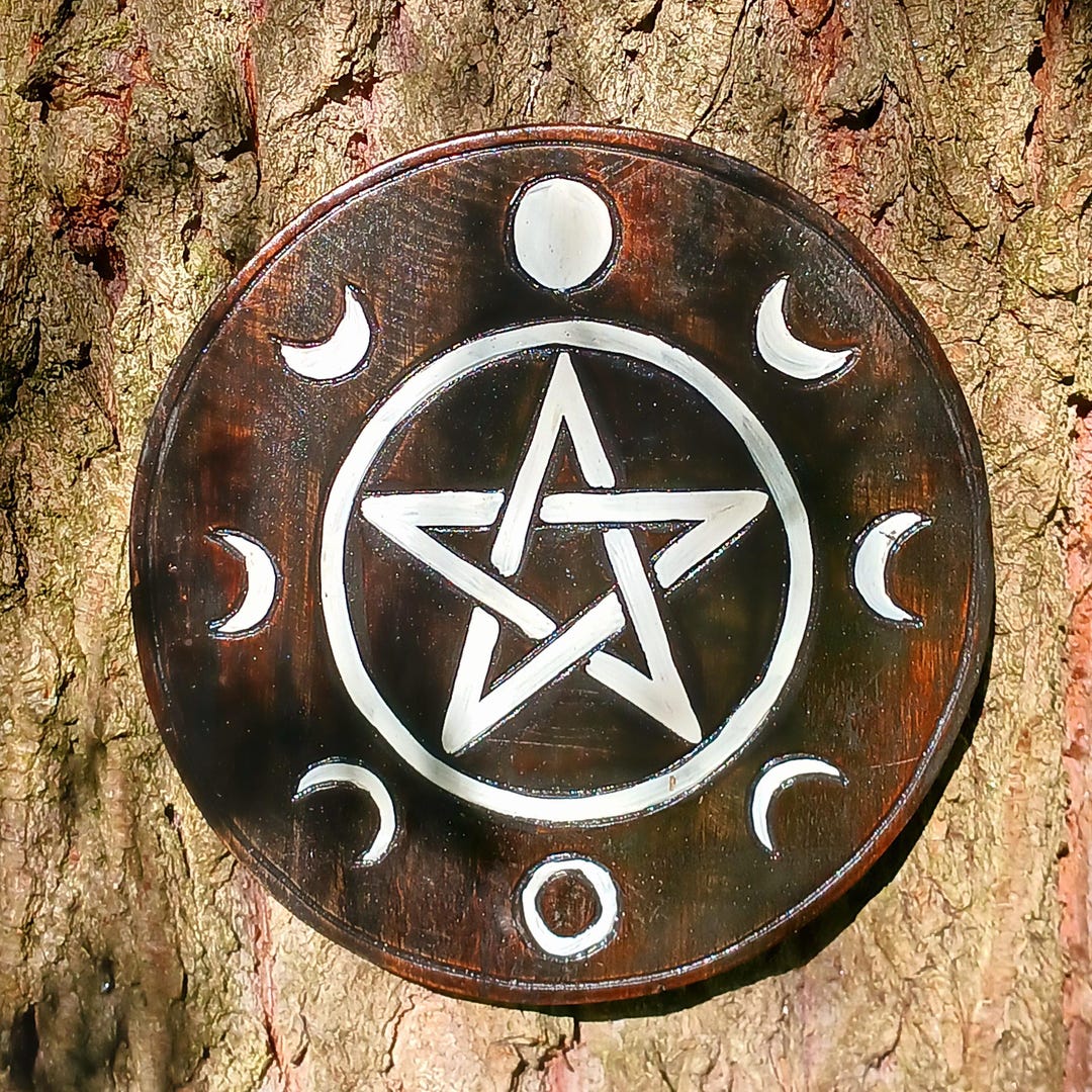 Pentacle Moon Phases Wall Plaque - Etsy