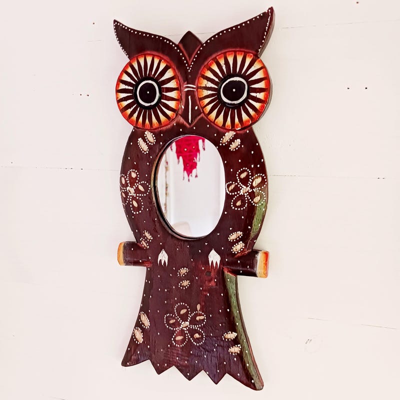 Owl Mirror - Etsy