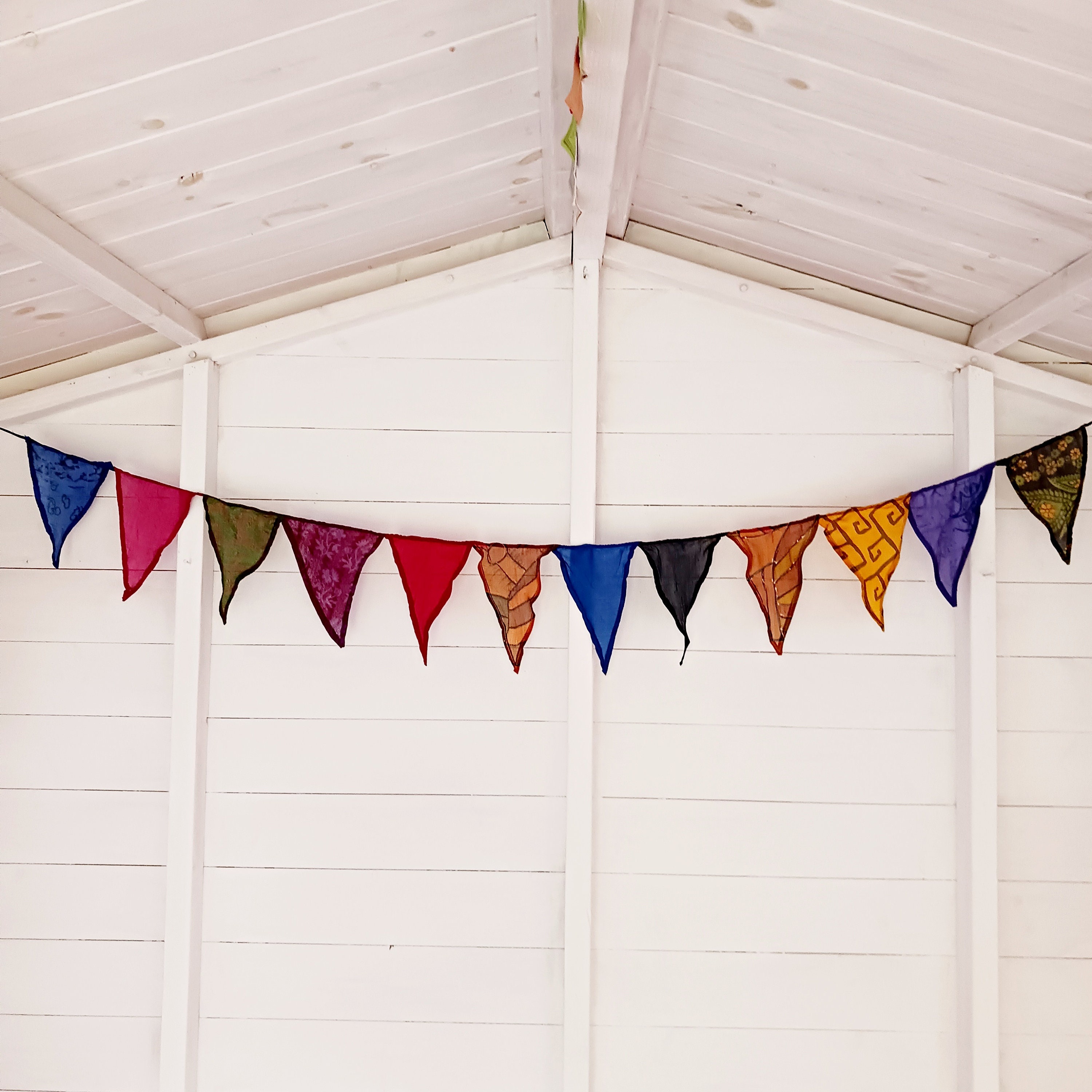Handmade Recycled Sari Bunting - Etsy