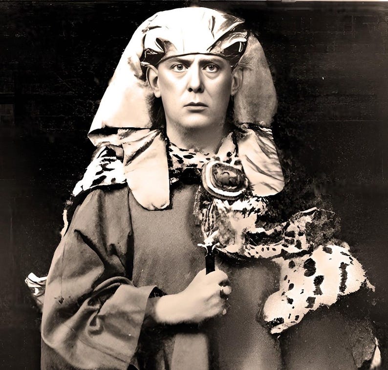 Aleister Crowley Golden Dawn Ritual Antique Photograph | Thelema ...