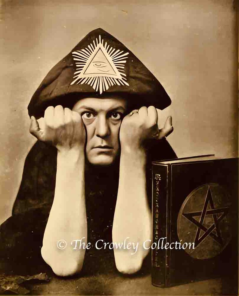 Fully Restored Aleister Crowley Vintage Photograph Thelema Mysticism ...