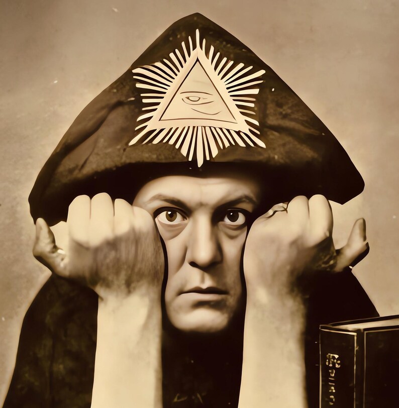 Fully Restored Aleister Crowley Vintage Photograph Thelema Mysticism ...