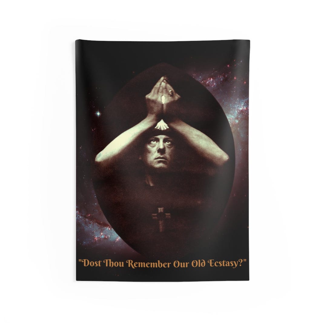 Magnificent Aleister Crowley Wall Tapestry | Original Thelema Vintage ...