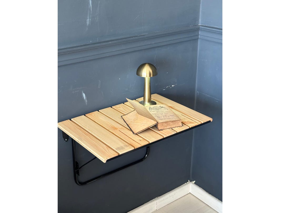 Foldable Wall-mounted Table for Balcony or Kitchen | Space-saving Pine ...