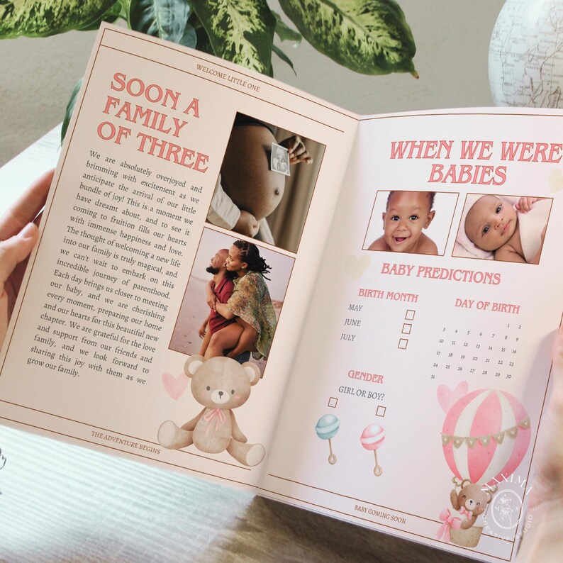 Newspaper Baby Announcement Template, Newspaper Baby Reveal, Baby ...