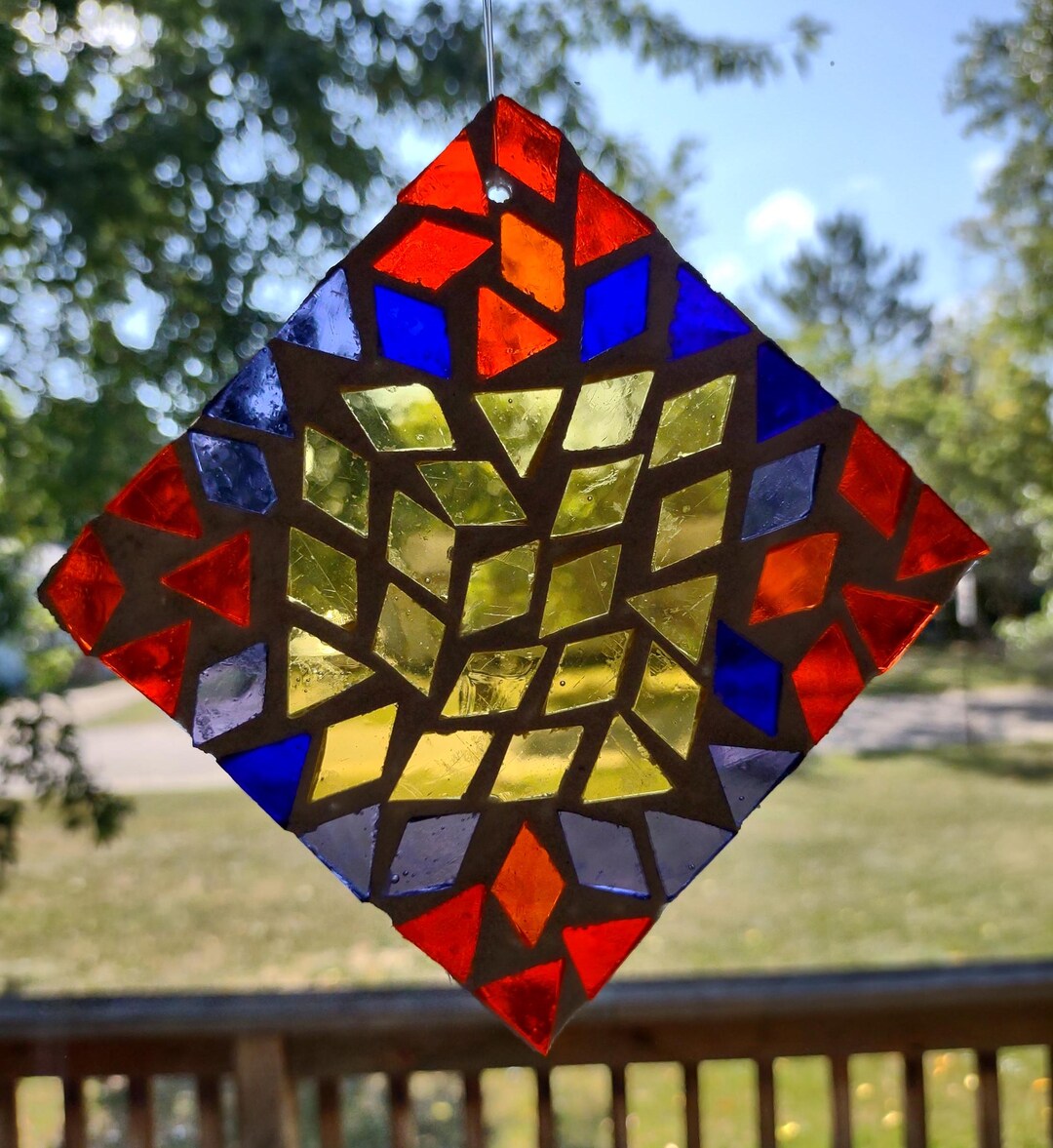 Album - Glass on Glass Mosaic Suncatcher - Etsy
