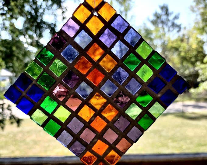 Guild Favorite - Glass on Glass Mosaic Suncatcher - Etsy