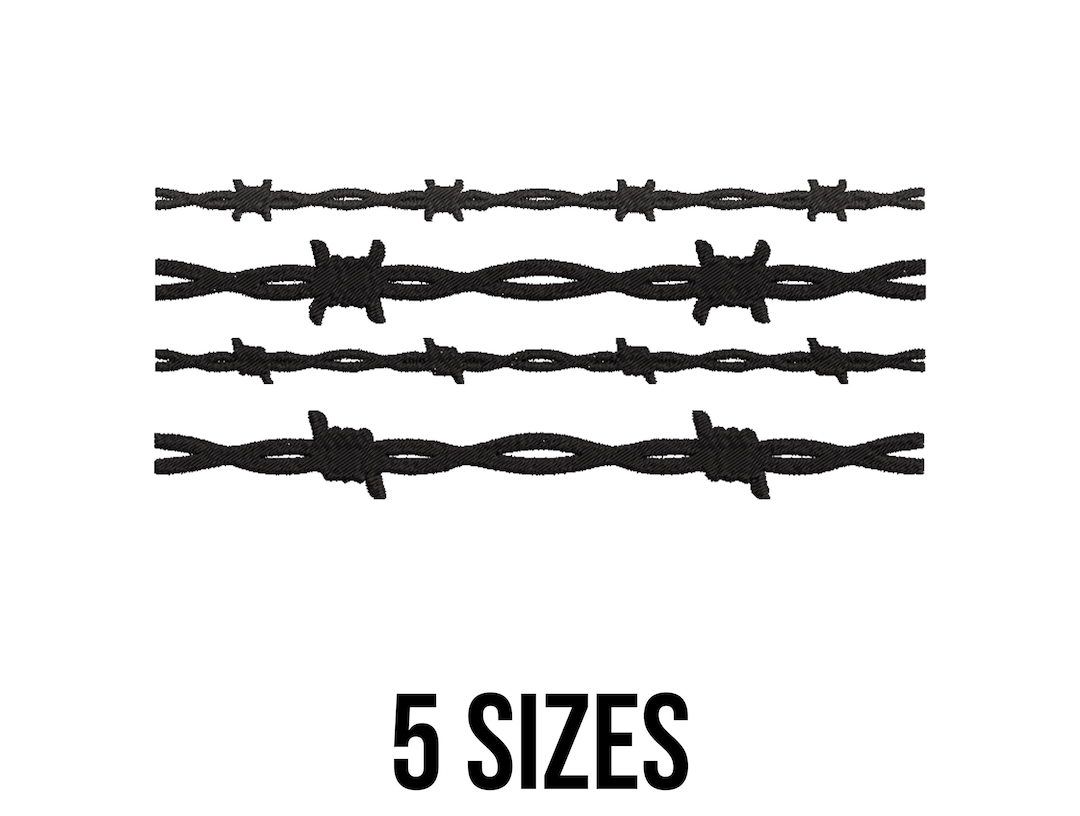 Barbed Wire Embroidery Design - Barbed Wires Embroidery Design - Barbed ...