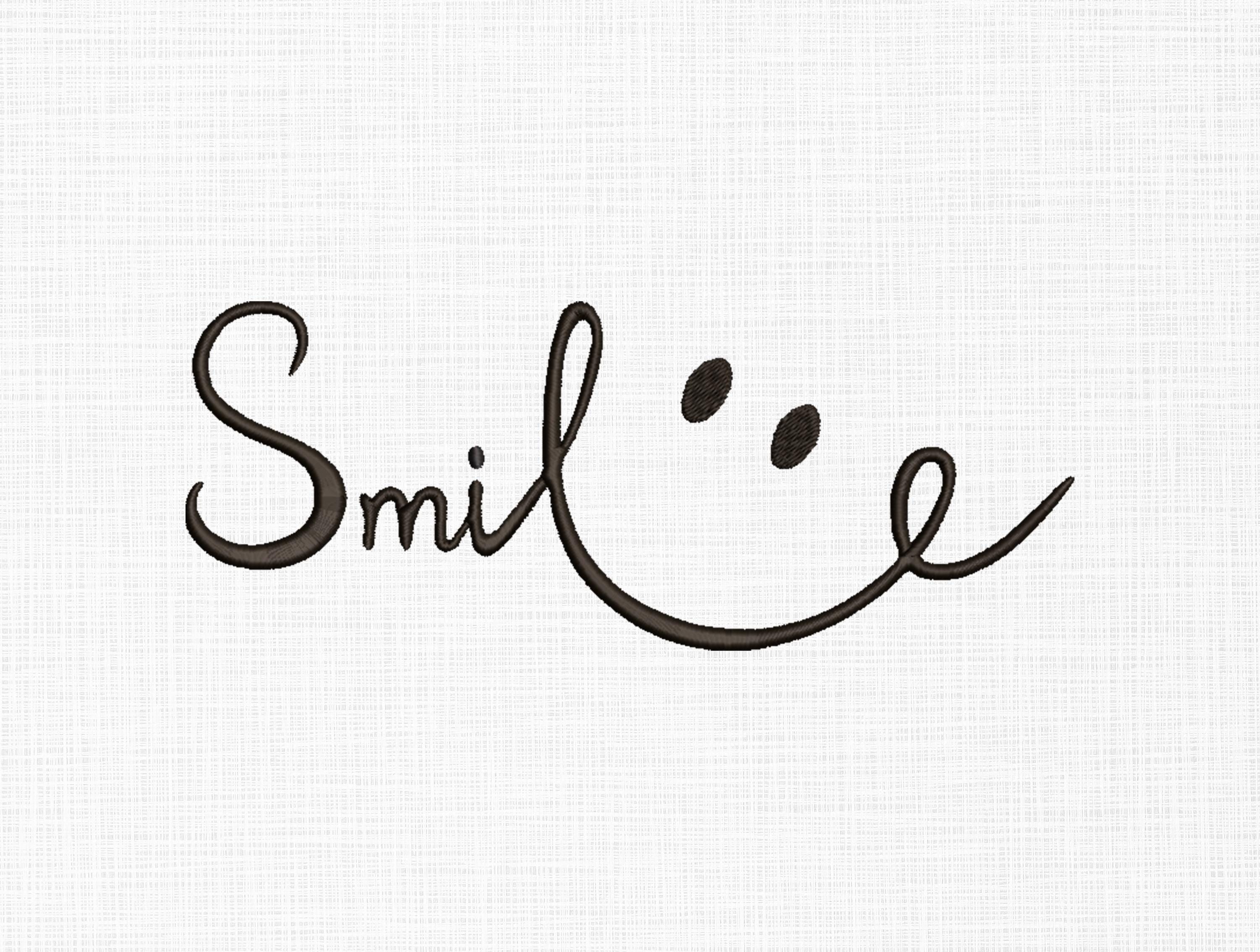 Smile Embroidery Design Positive Embroidery Design Stay Positive ...