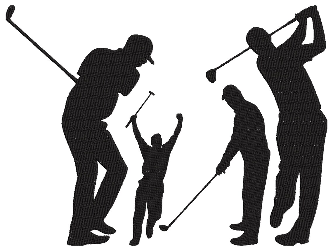 Golf Player Embroidery Design - Golfer Embroidery Design - Golfer ...