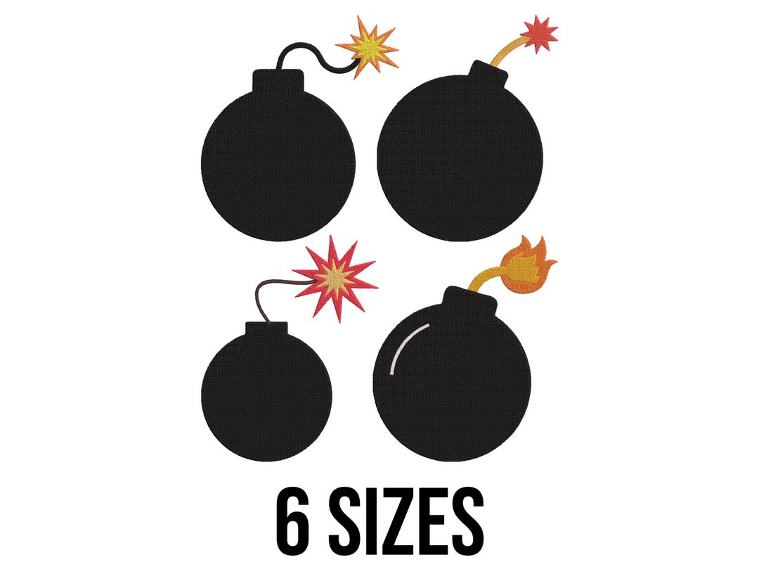 Bomb Bundle Embroidery Design - Bomb Embroidery Design - Bomb With ...