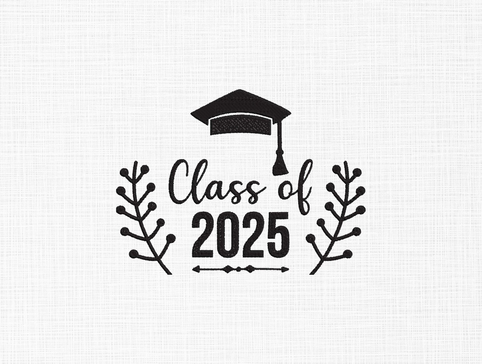 Class of 2025 Machine Embroidery - Embroidery Design for Students ...