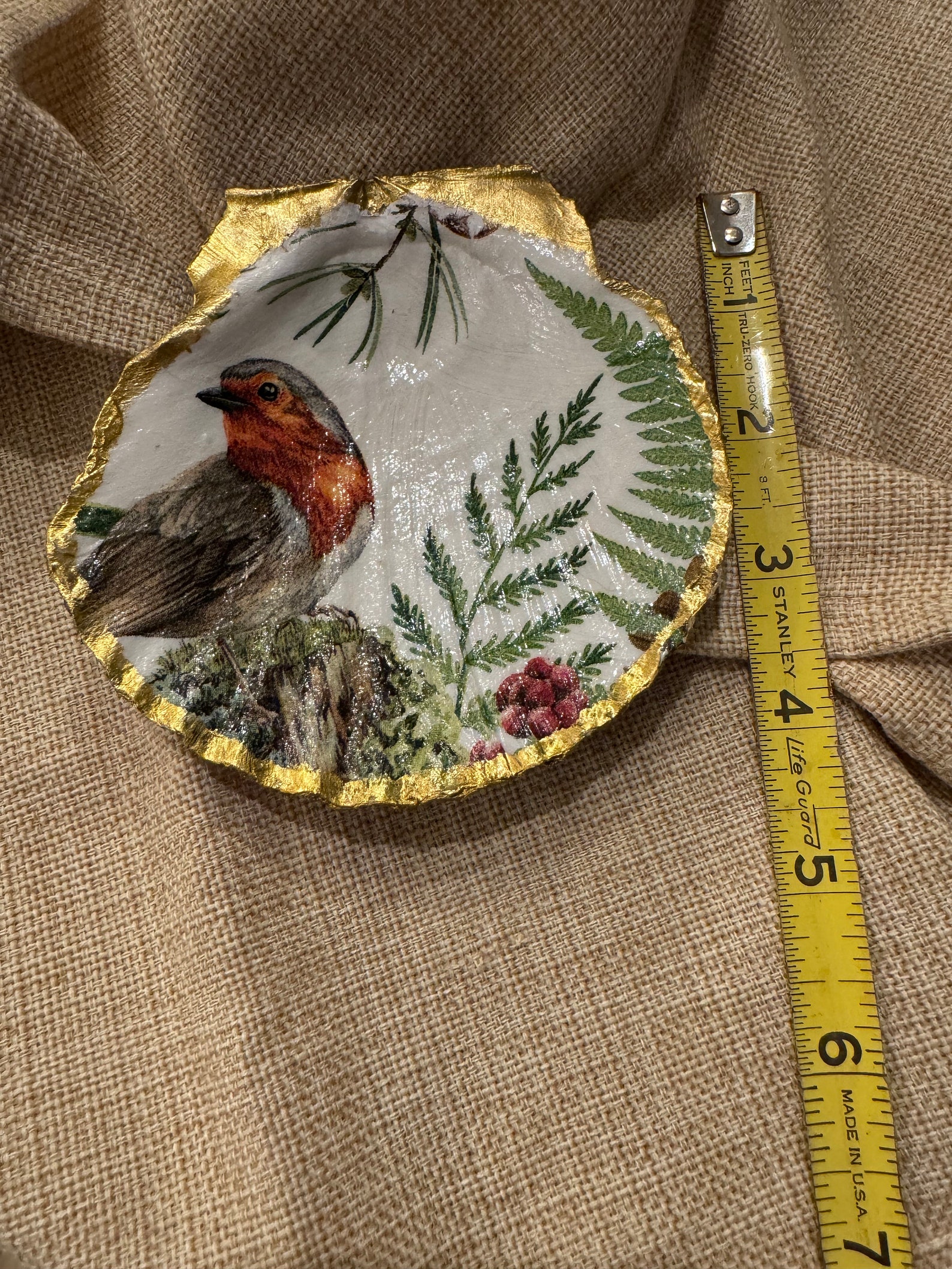 Beautiful Natural Scallop Shell With Bird Theme - Etsy