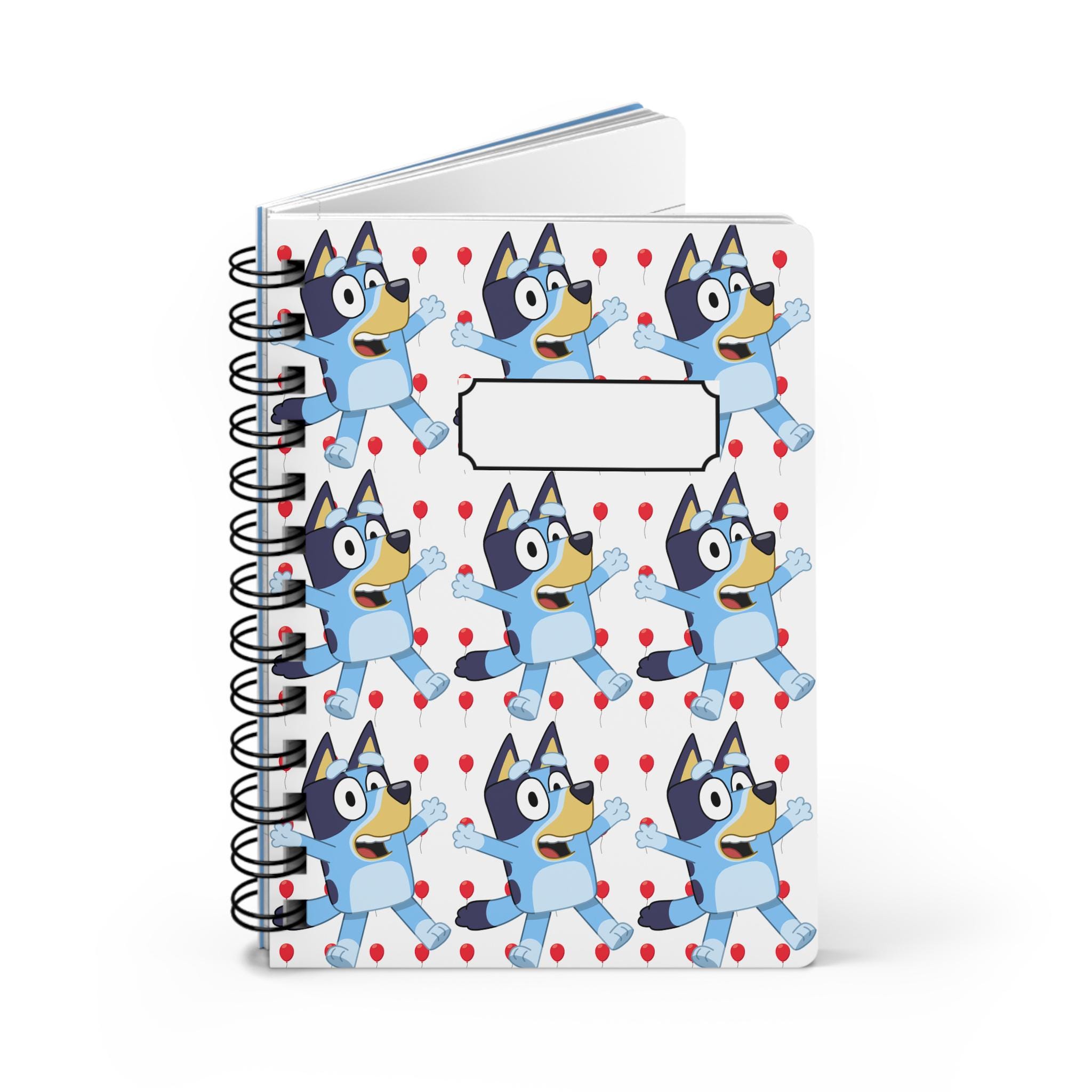 Unofficial Bluey Red Balloon, Spiral Bound Journal - Etsy