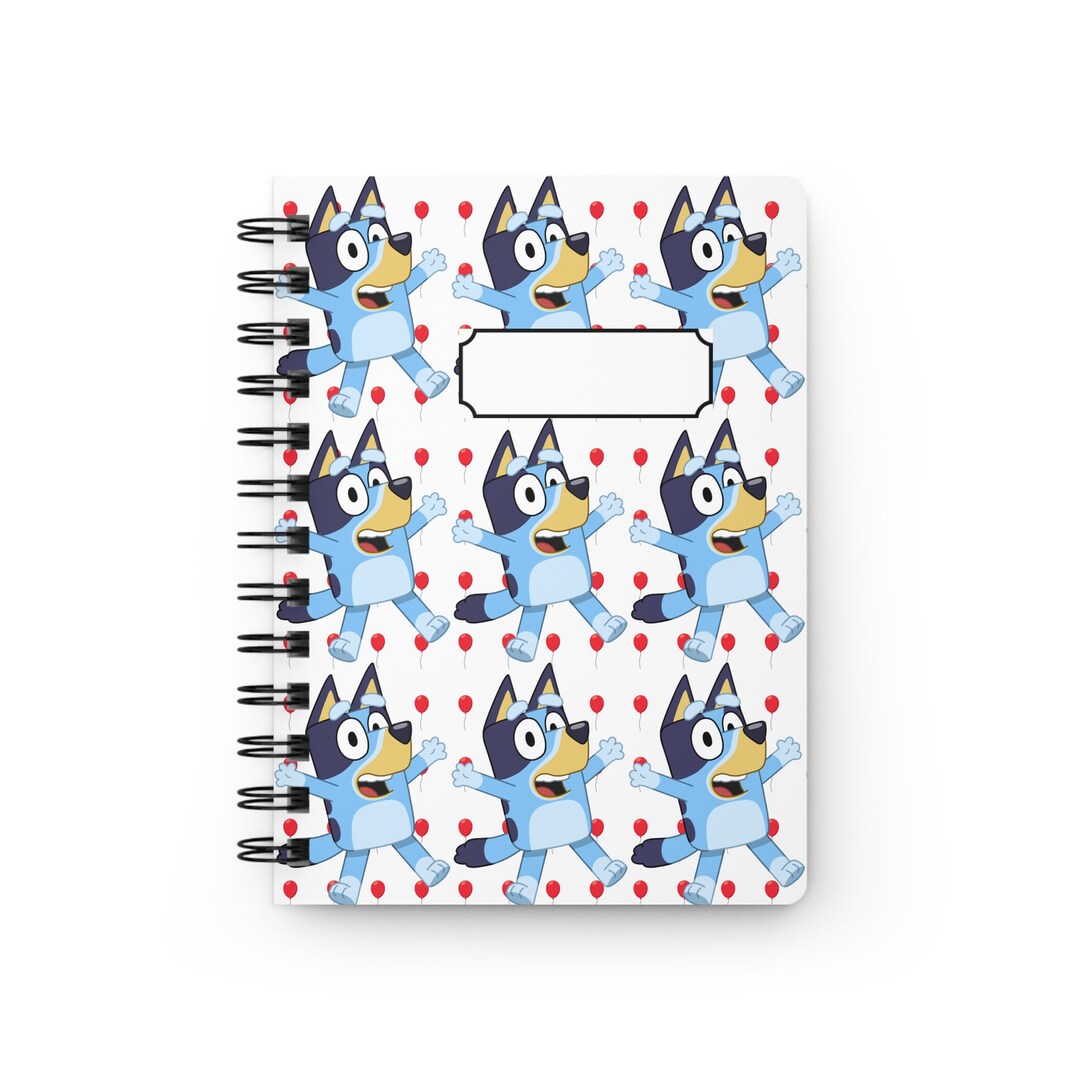 Unofficial Bluey Red Balloon, Spiral Bound Journal - Etsy