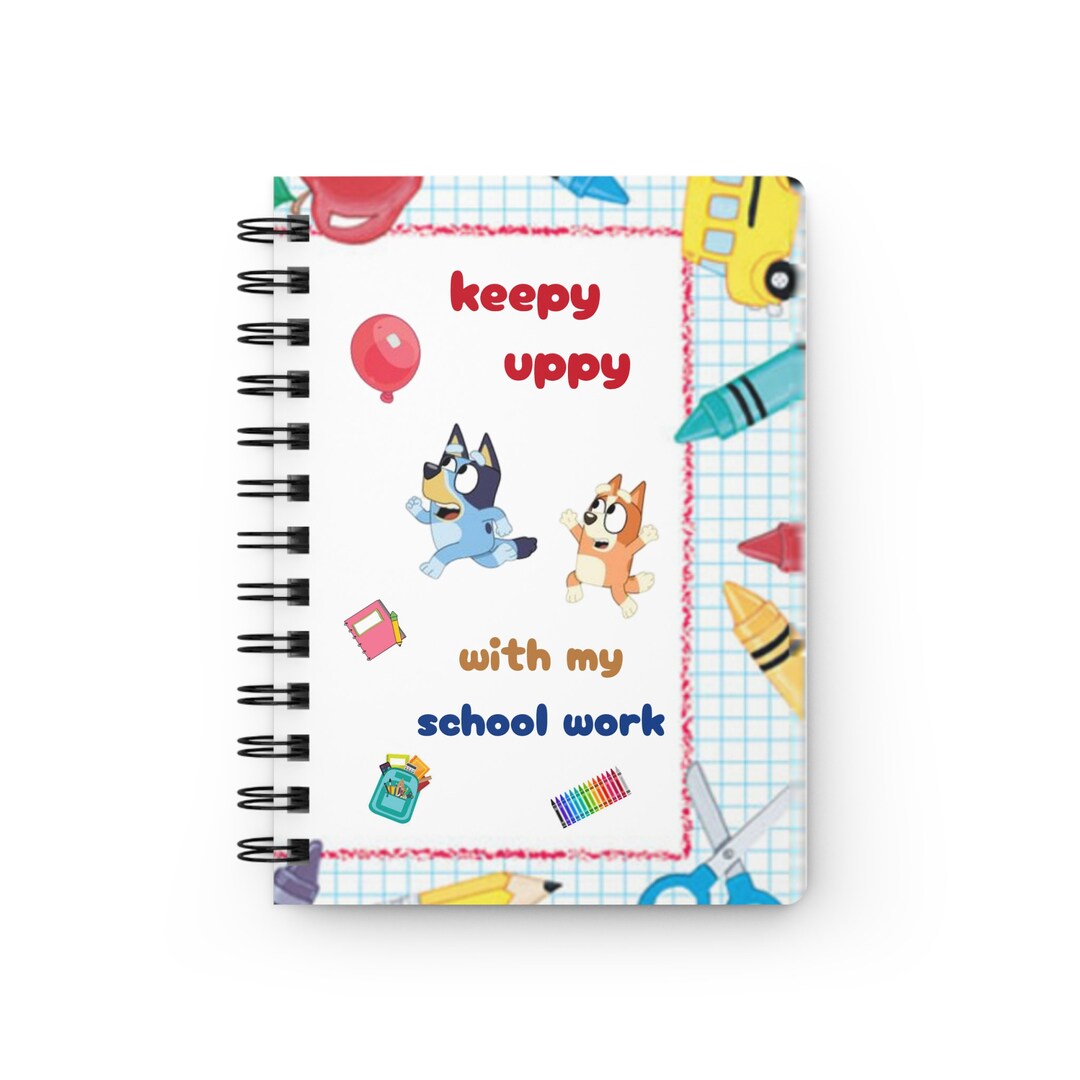 Bluey Unofficial, Spiral Bound Journal - Etsy