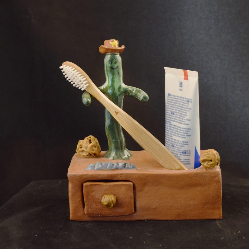Ceramic Toothbrush Holder - Etsy