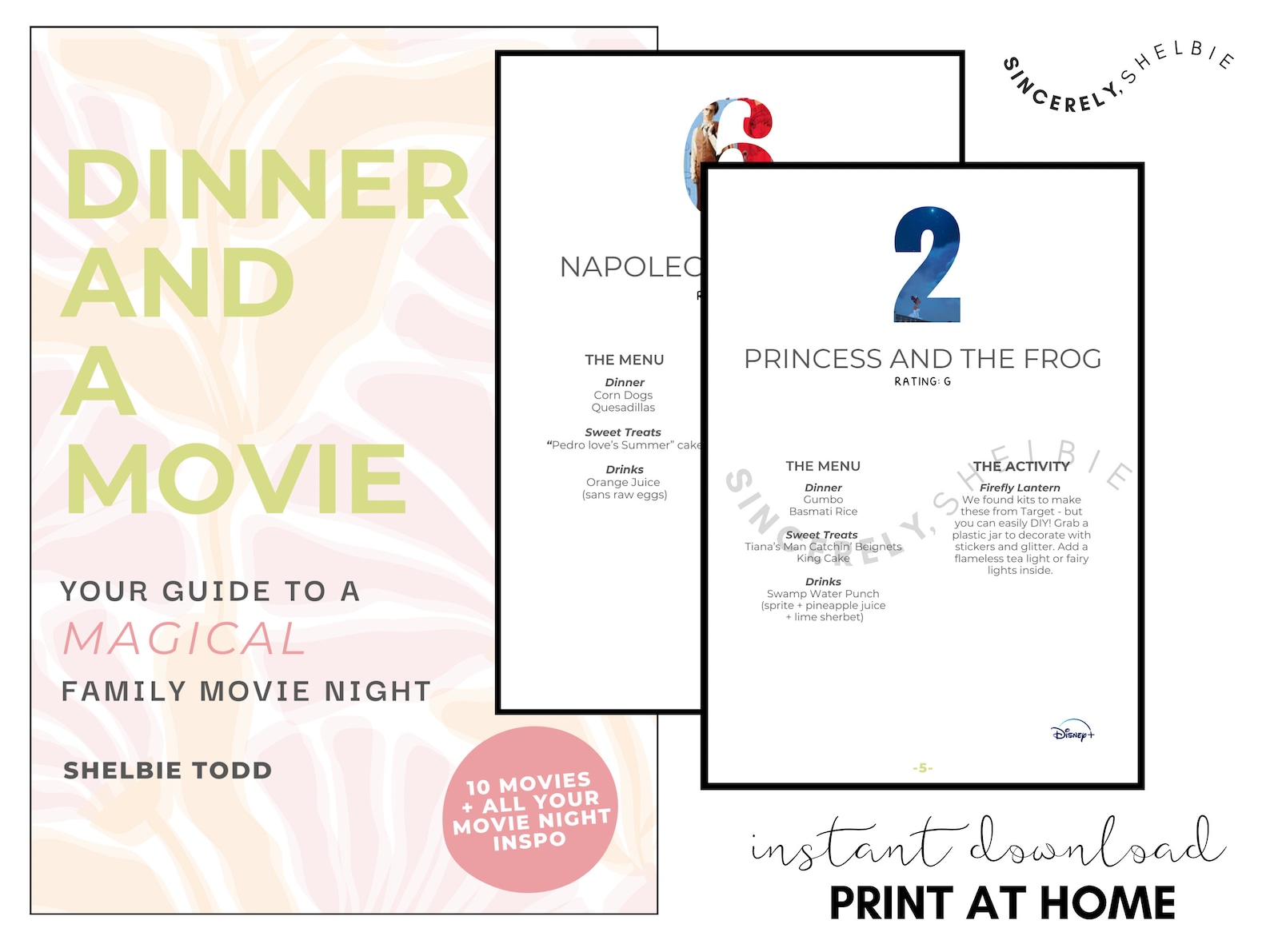 Dinner & A Movie | E-book 10 Movie Night Ideas With Menu and Activities ...