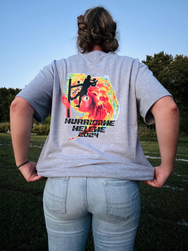 Hurricane Helene 2024 Lineman Shirt - Etsy