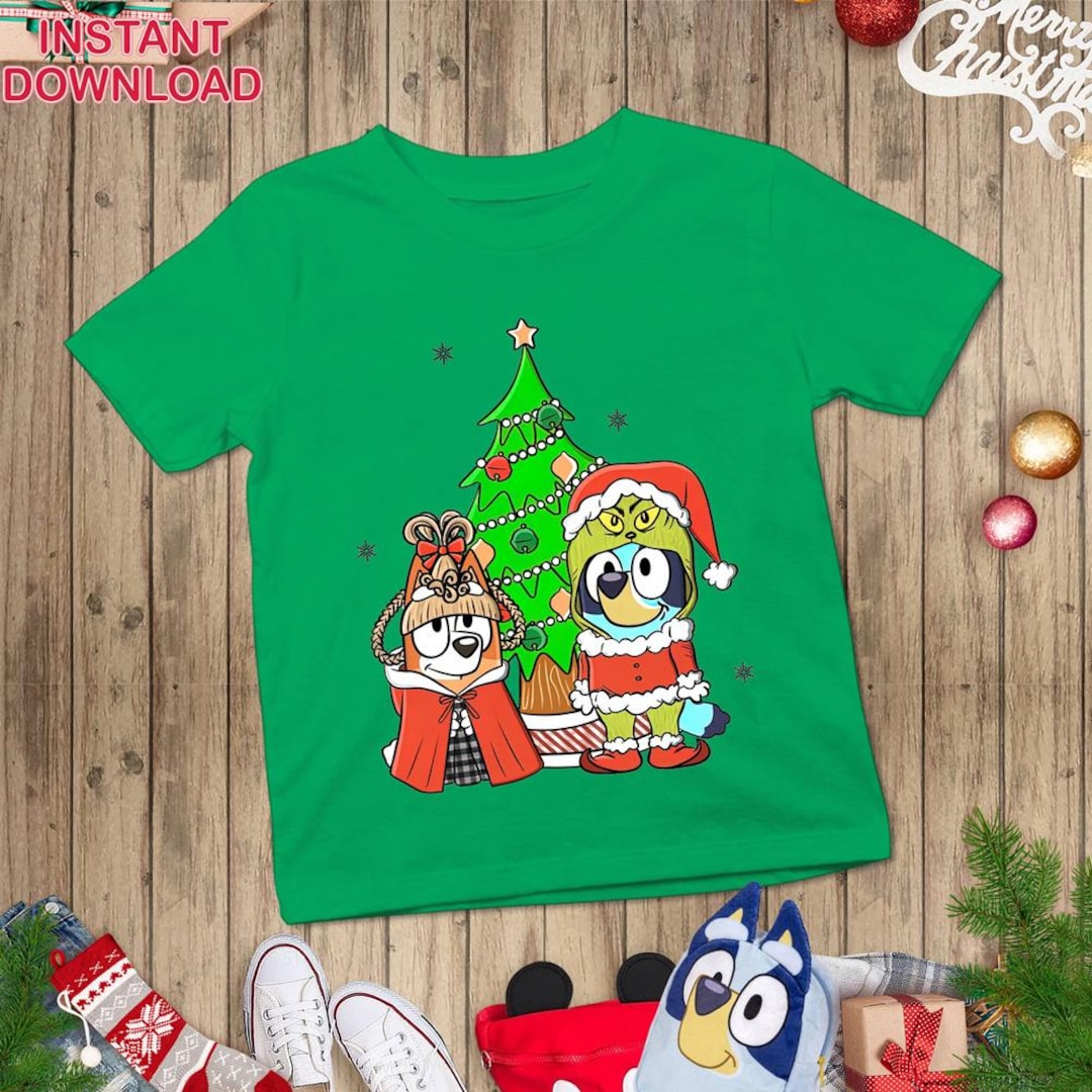 Bluey Grinch Christmas Png Bluey Grinchmas Png Bluey Christmas Png ...